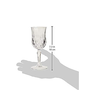 Lorren Home Trends Opera White Wine, 6 Count (Pack of 1)