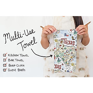 Fish Kiss State Map Multi-Use Towel (Oregon)