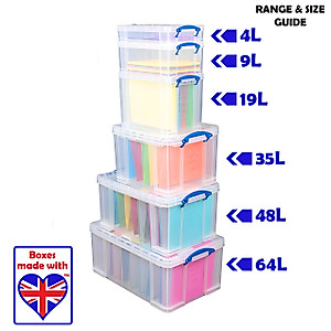 Really Useful Box 64 Litre General Storage - Clear