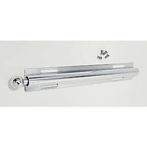 12-Inch Long Expendable and Reversible Pullout Closet Wardrobe Valet Rod with Installation screws (Matte Brass)