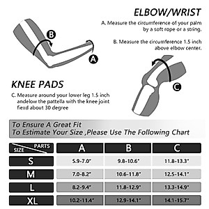 Haomaomao Adult & Kids Knee Pads Elbow Pads Wrist Guards Protective Gear Set for Roller Skates Scooter Inline Skating Cycling BMX Bike Skateboard Riding and Outdoor Extreme Multi-Sports