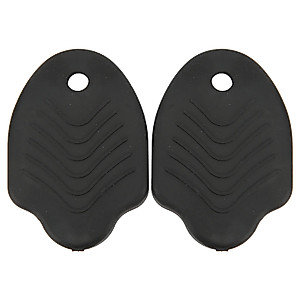 Yuecoom Cycling Cleats Cover, Black Rubber Bike Pedal Lock Shoe Protective Sleeve Cleats Protective Covers Set Road Bicycle Pedal Replacement Cover Shoe Cover Cleat for Mountain Bike