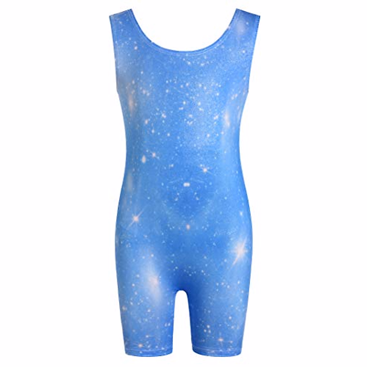 DANSHOW Gymnastics Leotards for Girls Kid Shiny Biketard Child Athletic Unitard(40701-S)