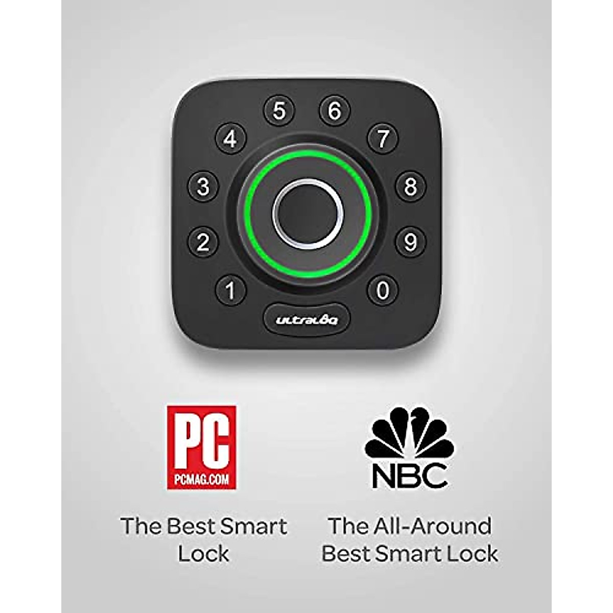 ULTRALOQ U-Bolt Pro Smart Lock + Key Storage Lock Box + Bridge WiFi Adaptor 6-in-1 Keyless Entry Door Lock with WiFi, Bluetooth, Biometric Fingerprint and Keypad