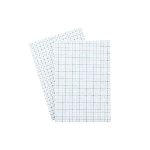 Post-it Super Sticky Notes, 4 in x 6 in, 2 Pads, 2x the Sticking Power, White with Blue Grid Lines, Recyclable (4621-2SSGRID)