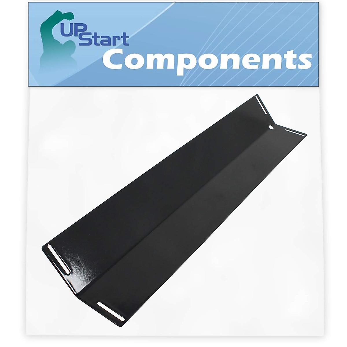 BBQ Grill Heat Shield Plate Tent Replacement Parts for Charbroil 463211711 - Compatible Barbeque Porcelain Steel Flame Tamer, Guard, Deflector, Flavorizer Bar, Vaporizer Bar, Burner Cover 16 1/2"