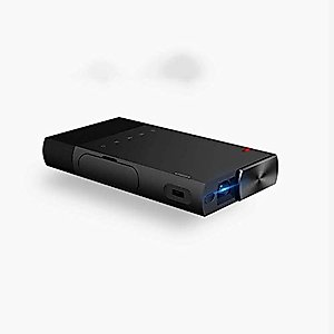 ALIZJJ Projector Lumens Upgrade Full HD Video Projector Keystone Correction Home & Outdoor Projector Compatible with Smartphone Mobile Home Projector HD Mini Mini Portable Projector