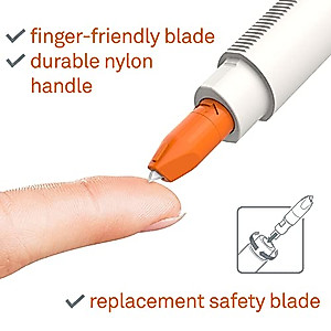 Slice 10416 New Precision Cutter 10416, Craft Cutter, Micro-Ceramic Blade Lasts up to 11x Longer Than Metal, Hobby Knife With Precision Blade, Replaceable Blade