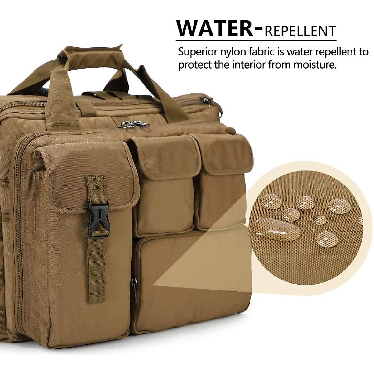 LS Military Style Tactical Messenger Bag │ Fits 17” Laptop │ Take Your Office With You