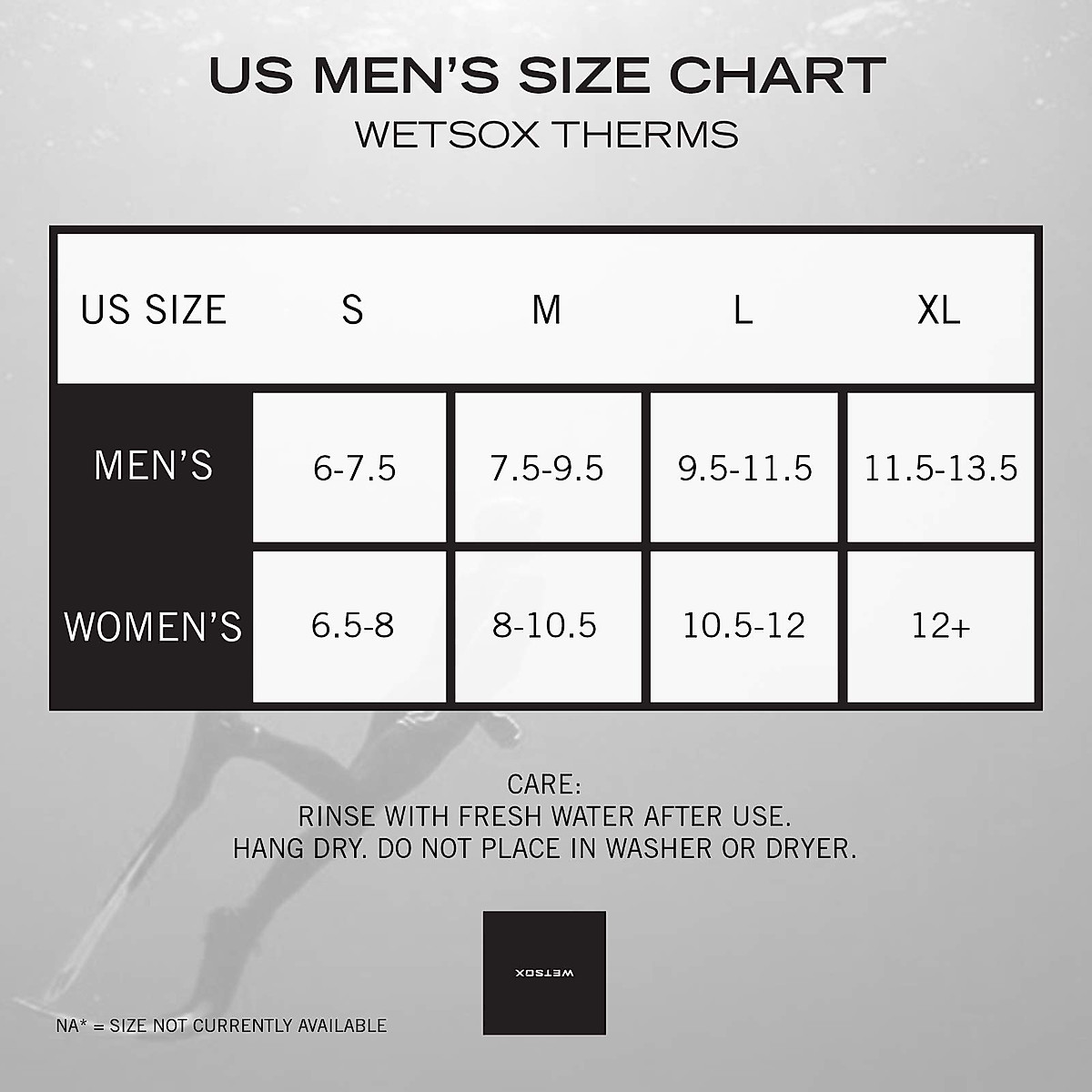 Wetsox Thermals Wetsuit Socks, 1mm Neoprene for Extra Warmth