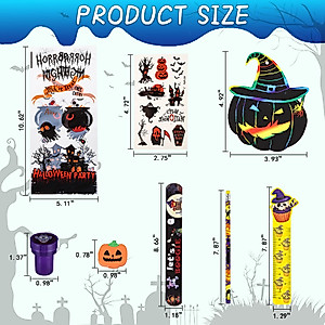 veduta 192Pcs Halloween Favors Stationery Gift Set, Trick or Treat Gifts for Kids, 24 Pack Halloween Party Favors for Kids Classroom Prizes Bulk Halloween School Supplies Goodie Bag Stuffers Fillers.