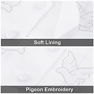 A&J DESIGN Baby Baptism Outfit Boy Christening White Suits 3-6 Months