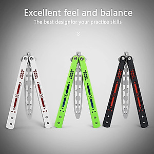 YZH GOAT G10 Multifunctional Butterfly Ruler Super Smooth Well Balanced, Stainless Steel (Black)