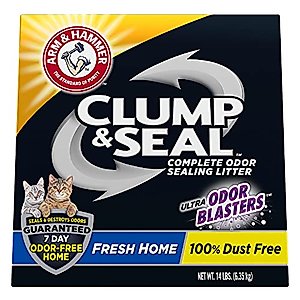 ARM & HAMMER Clump & Seal Cat Litter, Fresh Scent 14lb