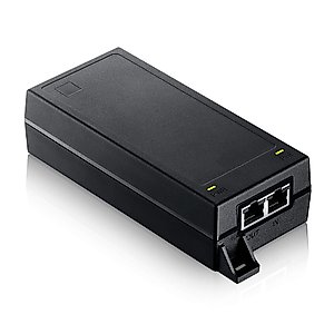 Zyxel Single Port Powerinjector | 1-2.5-5G MultiGig 802.3bt PoE++ Injector | Simple Plug and Play | IEEE 802.3af/at/bt Compatible Wireless LAN APs, IP Video Cameras or IP Phones up tp 6+W [POE12-60W]