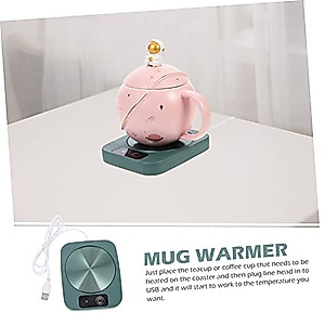 HANABASS Cups Office Beverage Wax Insulation Gift Travel Mugs Hot and for Business Electric Mug Candle Use Desk Multi- Tea Water Plate Desks Cup All Portable Cocoa Milk Coffee Coaster