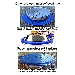 Ant Proof Cat Dog Pet Food Bowl 32 Oz Food Water Bowls Dish for Small Medium Size Dogs Cats by With You6688
