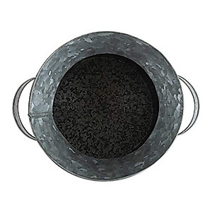 DII Galvanized Metal Decor, Rustic Farmhouse, Milk Can, Silver