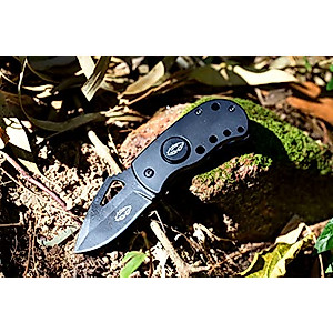 Best.Buy.Damascus1 Pocket knife 440c Steel Black knife Folding Knife Hunting Gear Pocket knife for men Hunting Knife Gifts For Men