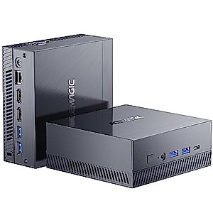 ACEMAGIC Mini PC Intel i7 11390H(Up to 5.0GHz), Mini Computer Desktop PC, 16GB DDR4 512GB M.2 NVMe PCIe 3.0 SSD Small Computer Tower Micro PC Support 4K UHD/WiFi 6/BT 5.2/Dual HDMI/LAN/USB 3.0/VESA