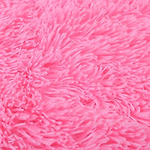Plush Super Soft Blanket Bedding Sofa Cover Furry Fuzzy Fur Warm Throw Qulit Cozy Couch Blanket for Winter (51"x63", Pink)