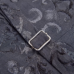 Men Shiny Sequins Suit Jacket One Button Notched Lapel Party Sport Coat Gold Sequin Stylish Slim Tux Dress Blazer (Black,3X-Large)