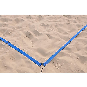 Tandem Sport Volleyball Court Lines - 1" Webbed Volleyball Court Lines - Regulation or Short Court - Blue