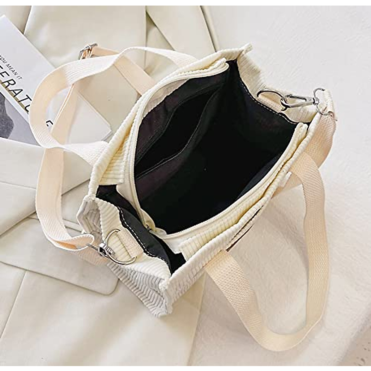 Tote Bag Women Cute Hobo Bag Satchel Bag Shoulder Bag Crossbody Bags Phone Purse Corduroy Small Tote Handbag 2023