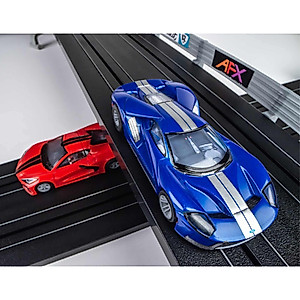 AFX/Racemasters Super Cars Set15ft TrackMega G+ ChassisTri-Pack AFX22032 HO Slot Racing Sets
