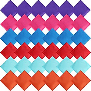 36 Pieces Colorful Cornhole Bean Bags for Tossing 3.94 x 3.94 Inches Cornhole Toy Set Beanbag Oxford Cloth Sack Hand Toss Games Weights for Family Kids Party Game Supplies