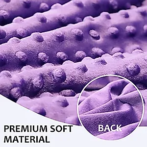 Alomidds Weighted Blanket (60"x80",20lbs Queen Size Navy),Weighted Blankets for Adults, Cooling Breathable Soft Flannel Heavy Blanket with Glass Beads