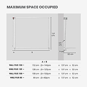 foxydry Wall Mounted Clothes Drying Rack, Pulley Clothes Airer Wall, Vertical Drop Down Laundry Drying Rack (100)