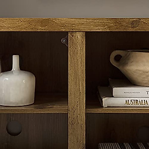 Walker Edison Georgetown Modern Farmhouse Double Barn Door TV Stand for TVs up to 65 Inches, 58 Inch, Barnwood