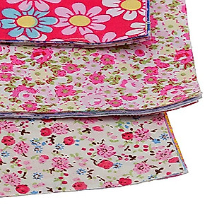 LoveinDIY 30pcs Assorted Floral Print Cotton Fabric for Dolls Bag Sewing Craft 30x20cm