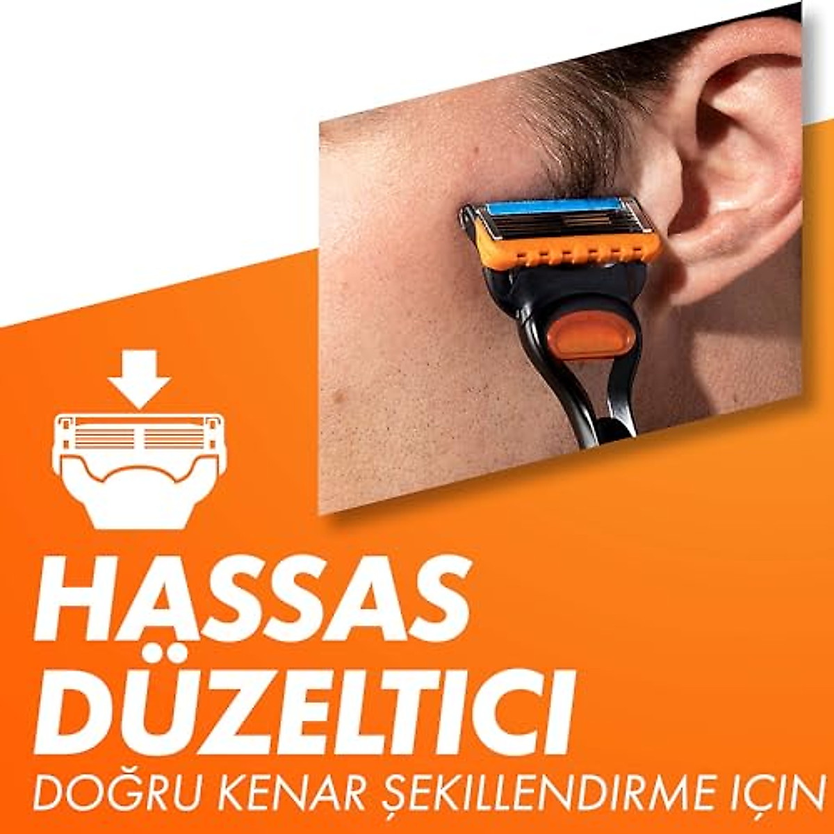 Gillette Fusion5 Razor Blades for Men with 5 Anti-Friction Blades for A Shave You Barely Feel