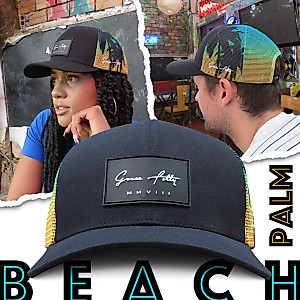 Grace Folly Trucker Hat for Men or Women- Many Cool Designs (Palm Beach)