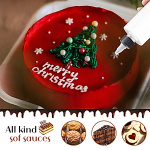 Yephets 22Pack 8oz Plastic Squeezing Bottles, Clear Oil Dispenser Dropper Bottle Applicator with Twist Top Cap and Leak-Proof Inner Gasket for Crafts, Art, Glue, Paint and More (8 OZ)