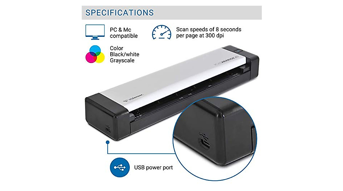 Scan Documents Fast with Visioneer RoadWarrior 4D Mobile Scanner