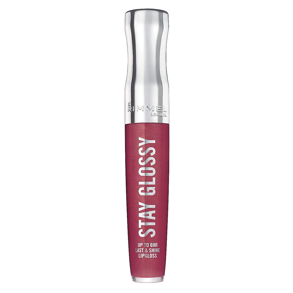 Rimmel Stay Glossy Lip Gloss - Non-Sticky and Lightweight Formula for Lip Color and Shine - 340 Captivate Me!, .18oz
