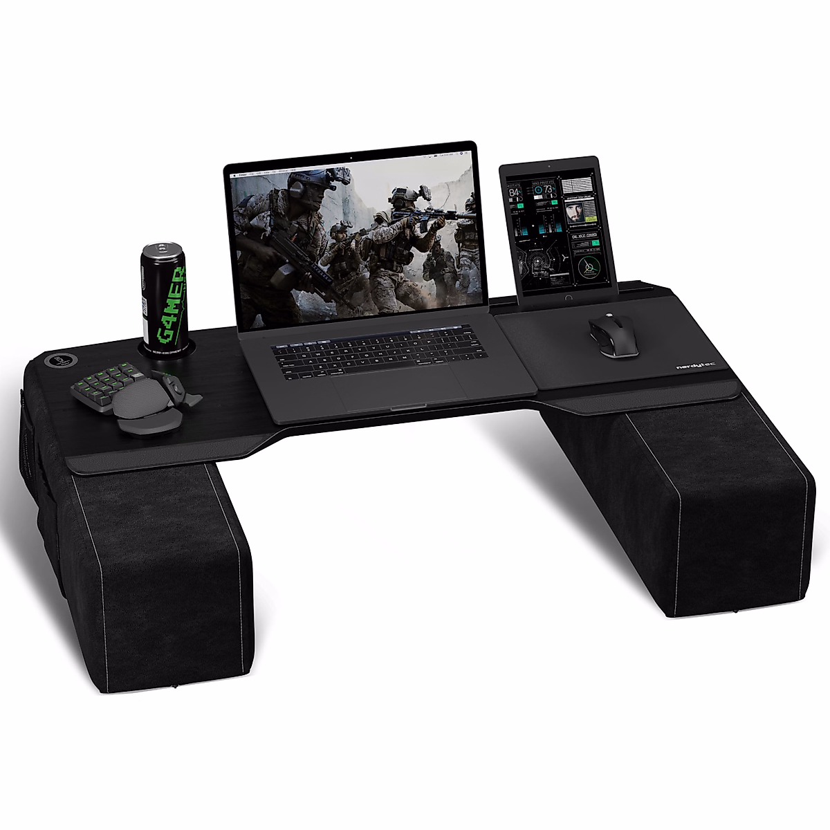 Couchmaster CYBOSS - Extra Wide Laptop Stand for Couch and Bed, Ergonomic Design with Cushions, Lap Desk Supports Notebooks up to 18 Inches – You are The Big Boss! The CYBOSS!