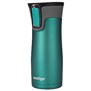 Contigo Autoseal West Loop Vaccuum-Insulated Stainless Steel Travel Mug, 16 Oz, Biscay Bay
