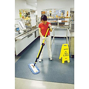 Rubbermaid Commercial Products, Industrial Executive Series Pulse Microfiber Spray Mop System for Hardwood Floors, 18-Inch, Single Sided, Black