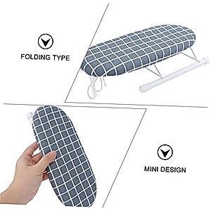 1pc Folding Ironing Board Ironing Protector Tabletop Ironing Board Iron Board Small Solid steam Iron Rest Ironing Pressing Board Travel Sleeve Ironing Rack Printing Fabric