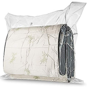 LifeSmart Vacuum Storage Bag for Unfolded Twin Mattress Saver Vacuum Seal, Works with Most Vacuum Cleaners Dimensions: 90” X 51” Not for Queen Size Mattress