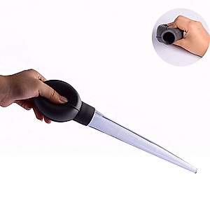 1 Pack Large Plastic Pipette Dropper with Rubber Bulb Liquid Transfer Pipette for Cooking Baking, 28ml