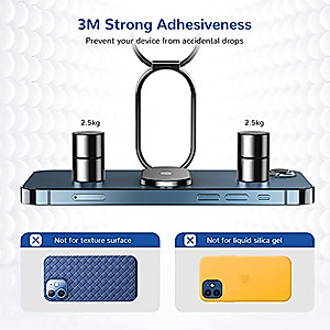 Syncwire Cell Phone Ring Holder Stand, 360 Degree Rotation Finger Ring Kickstand with Polished Metal Phone Grip for Magnetic Car Mount Compatible with iPhone, Samsung, LG, iPad, Tablets and More