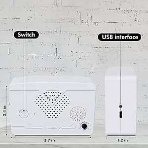 Ultrasonic Bat Repellent, Ultrasonic Pest Mouse Bat Reject Repelling System, Pest Repellent Ultrasonic for House Indoor Pest Bat Removal Repellent, Keep Bat and Pest Flee Away