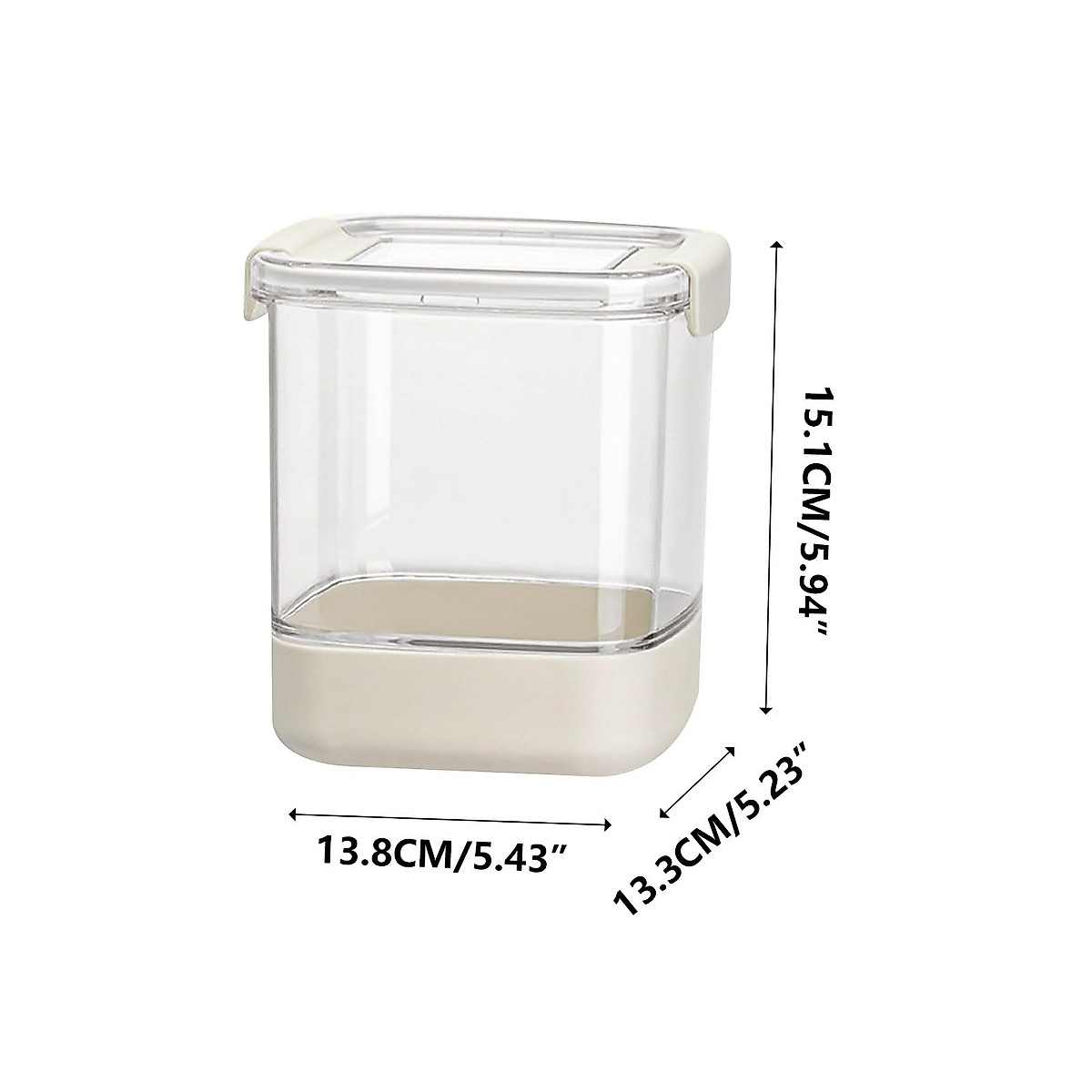 CENGNIAN Airtight Food Storage Container Set, BPA Free Kitchen Pantry Organization Canisters with Leak Proof Lids, Airtight Cereal Containers Storage (1500ml)