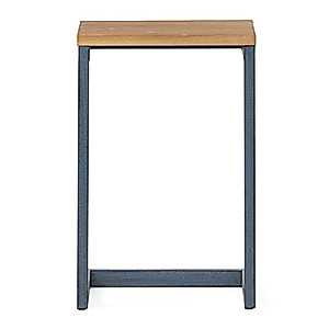 Christopher Knight Home Caspian Outdoor Firwood C Shaped Table, Antique Finish, Small, 10.25 in x 12.75 in x 19.5 in