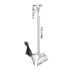 395nm 3W UV LED Light with UV Protection Gloves, 5V USB Input UV LED Lamp with Fixtures and Gooseneck Nail Lamp for Gel Nails and Ultraviolet Curing(Silver)